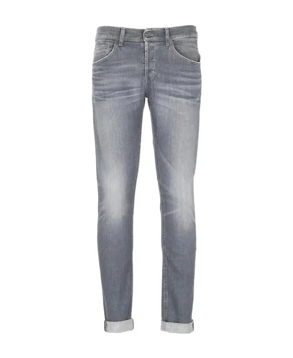 DONDUP Logo Denim Pants - Gray