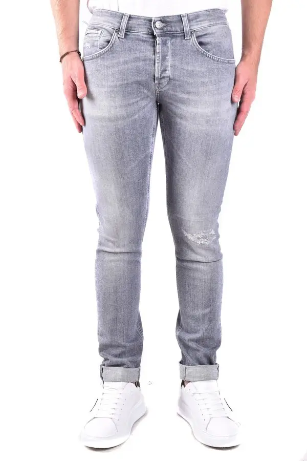 DONDUP Logo Denim Pants - Gray