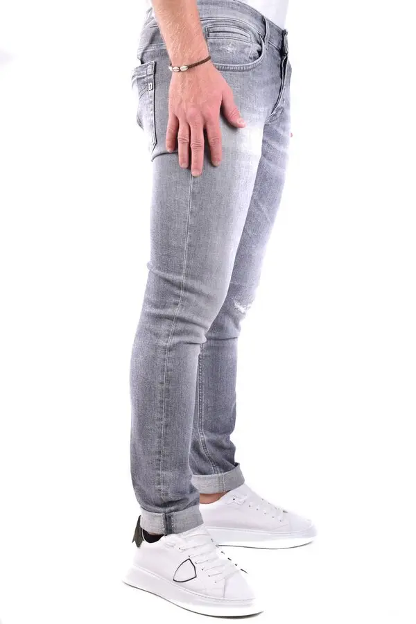 DONDUP Logo Denim Pants - Gray
