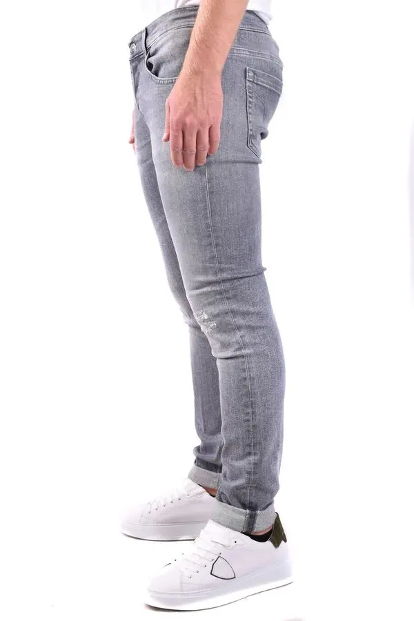 DONDUP Logo Denim Pants - Gray