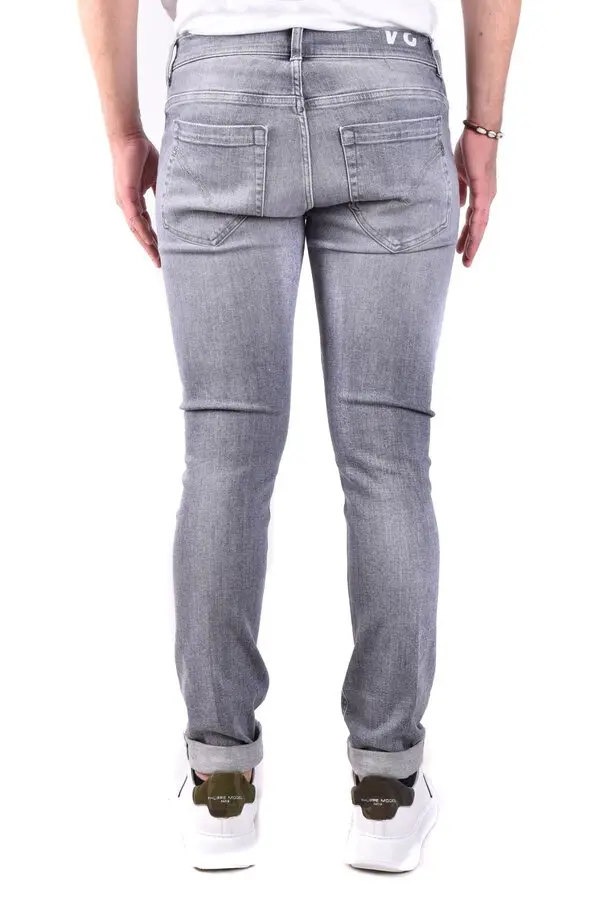 DONDUP Logo Denim Pants - Gray