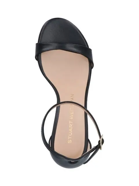 STUART WEITZMAN Round Toe Slingback Stiletto Sandals