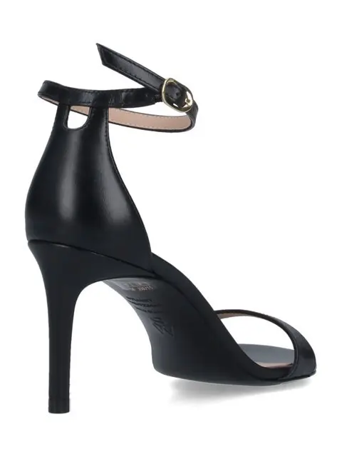 STUART WEITZMAN Round Toe Slingback Stiletto Sandals