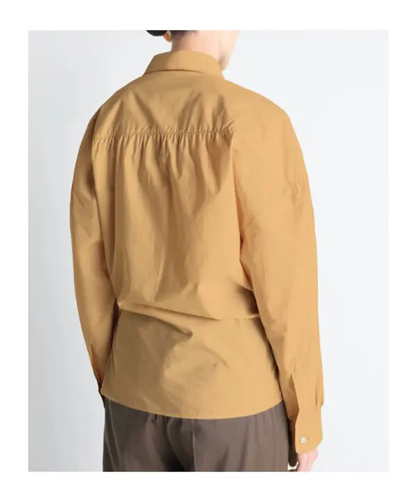 LEMAIRE Long Sleeve Twisted Shirt - Cumin