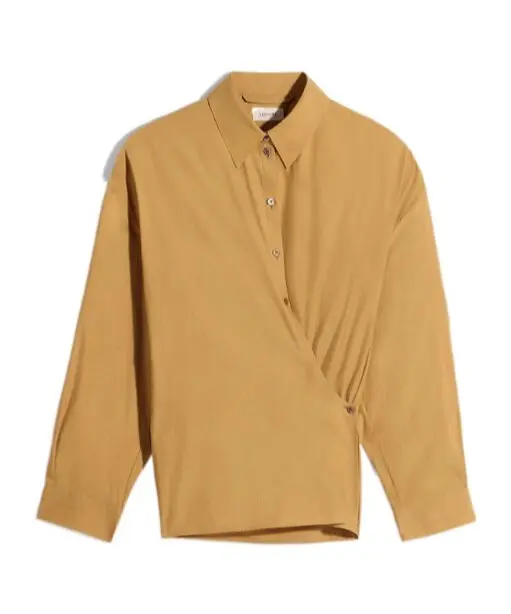 LEMAIRE Long Sleeve Twisted Shirt - Cumin