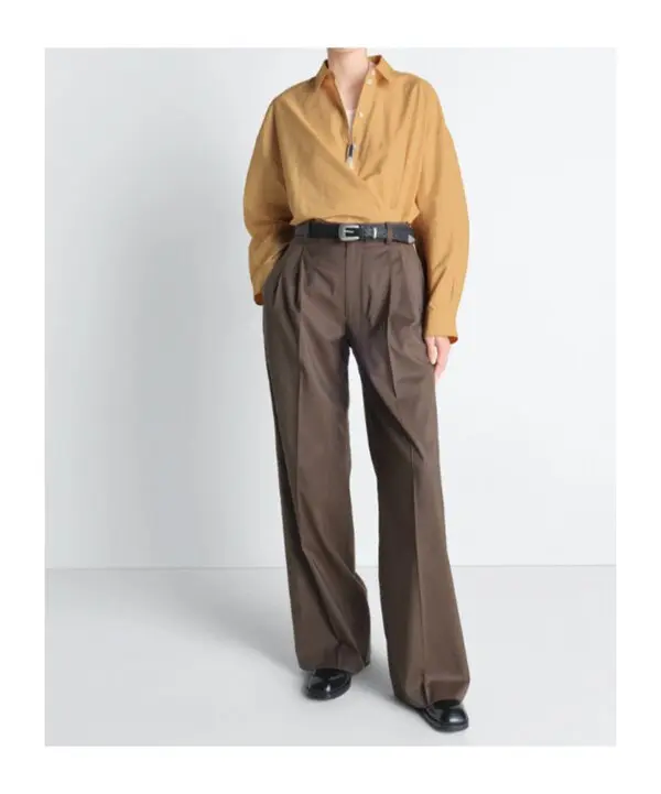 LEMAIRE Long Sleeve Twisted Shirt - Cumin
