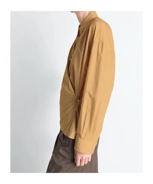 LEMAIRE Long Sleeve Twisted Shirt - Cumin