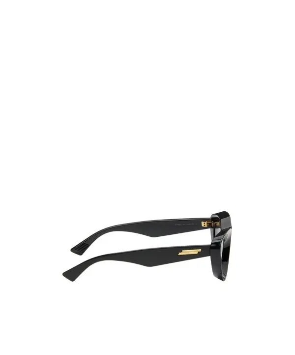 Bottega Veneta Cat Eye Frame Sunglasses - Bright Black