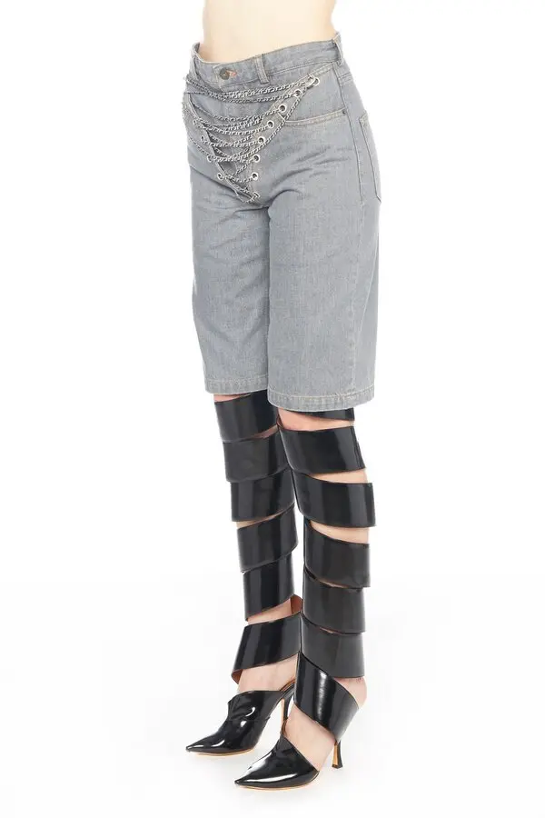 Y/project Front Cross-chain Trim Shorts