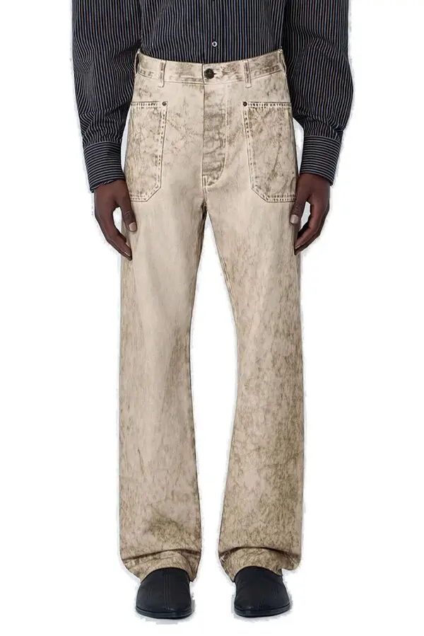 VIVIENNE WESTWOOD Wide-leg Jeans - Nude