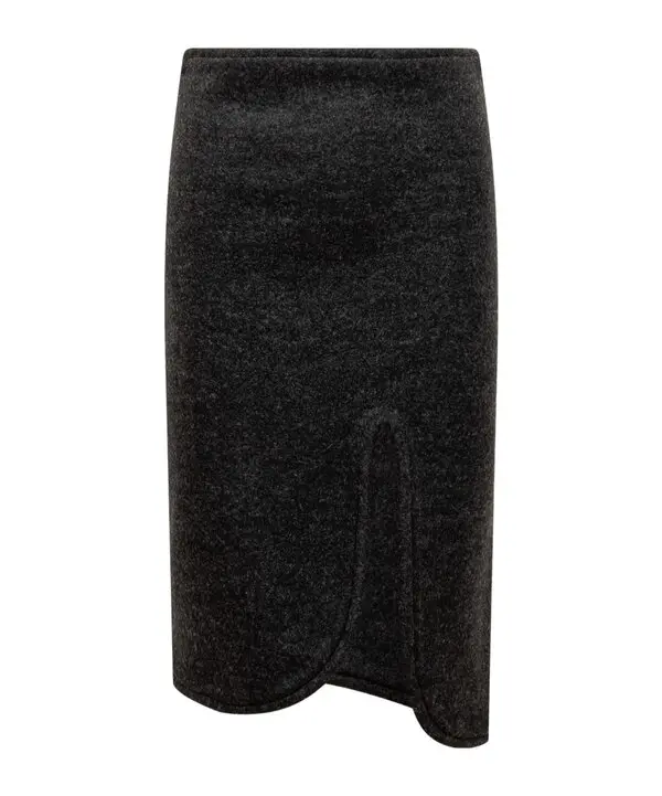 Victoria Beckham Padded Trim Midi Skirt