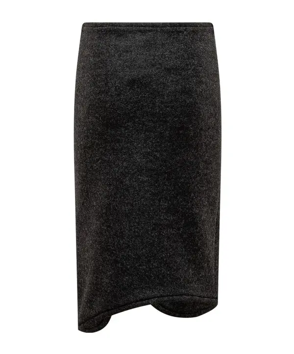 Victoria Beckham Padded Trim Midi Skirt