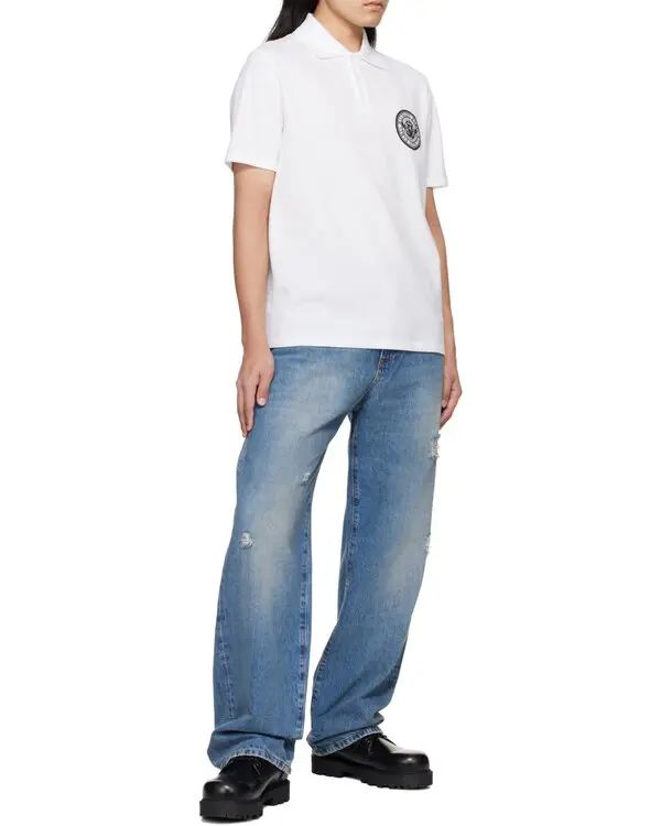 Balmain Coin-printed Polo Shirt - White