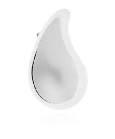 Bottega Veneta Teardrop Brooch - Silver