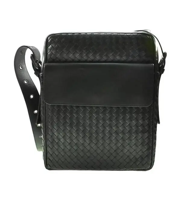 Bottega Veneta Woven Shoulder Bag - Black
