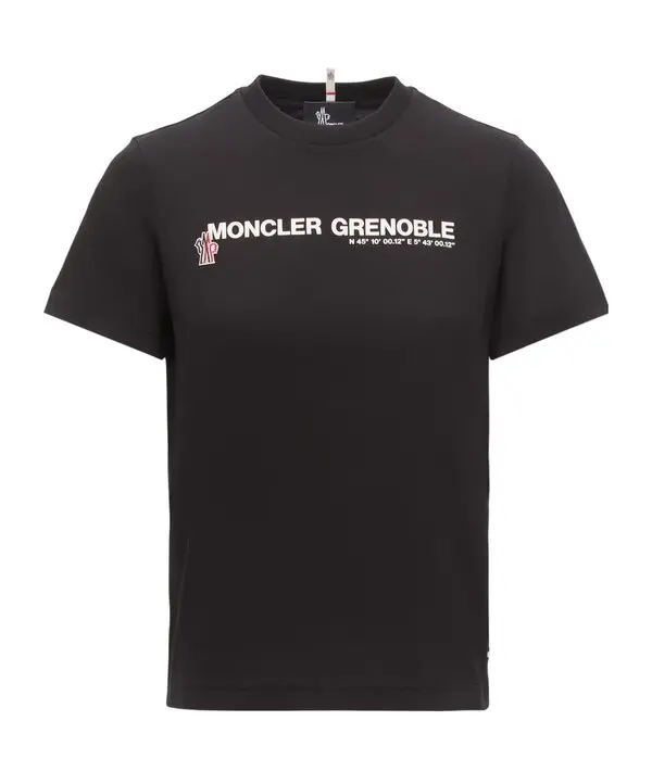 Moncler Logo-printed Crewneck T-shirt - Black
