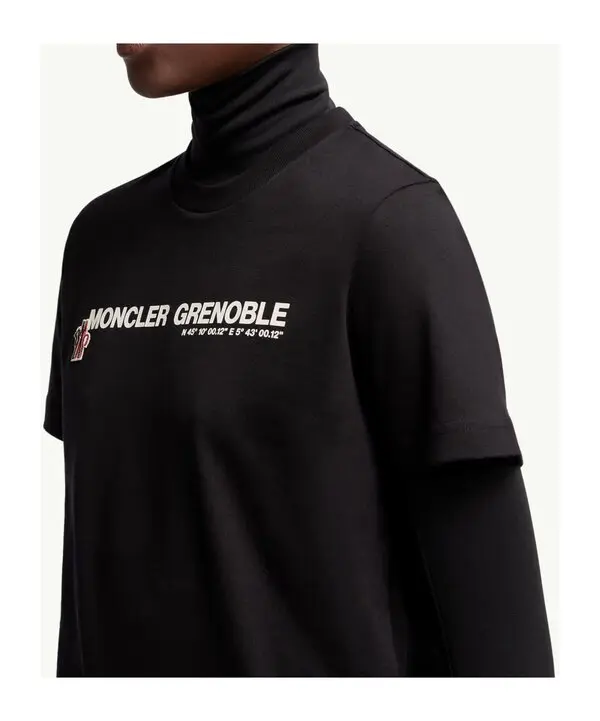 Moncler Logo Print Crewneck T-shirt