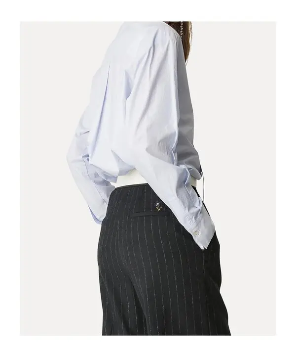 FORTE_FORTE Grosgrain-tie Poplin Shirt