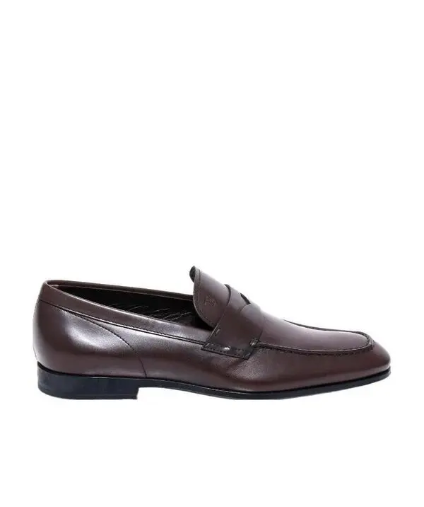 TOD'S Penny Bar Slip-on Loafers - Brown