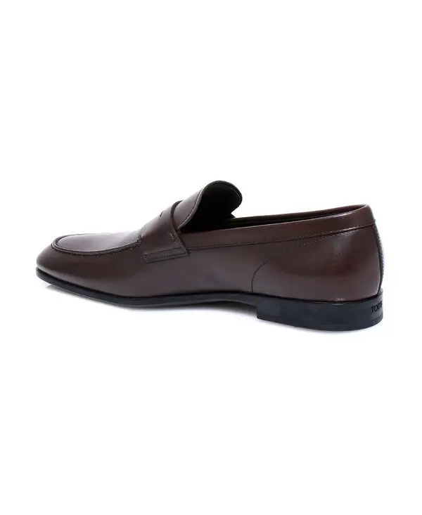 TOD'S Penny Bar Slip-on Loafers - Brown