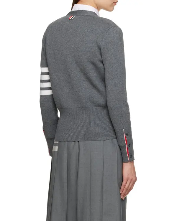 Thom Browne 4-bar V-neck Cardigan