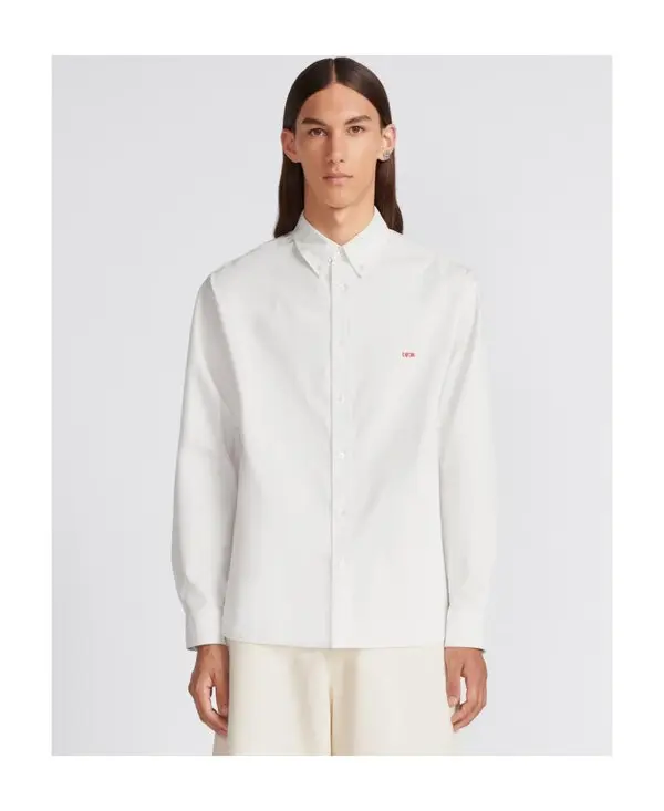 Dior Logo Embroidered Long-sleeved Shirt