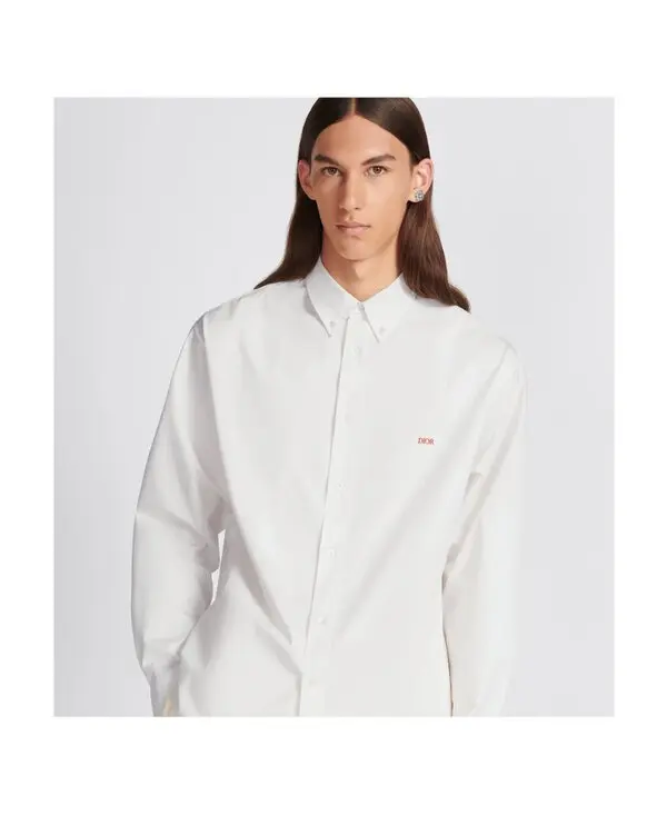 Dior Logo Embroidered Long-sleeved Shirt
