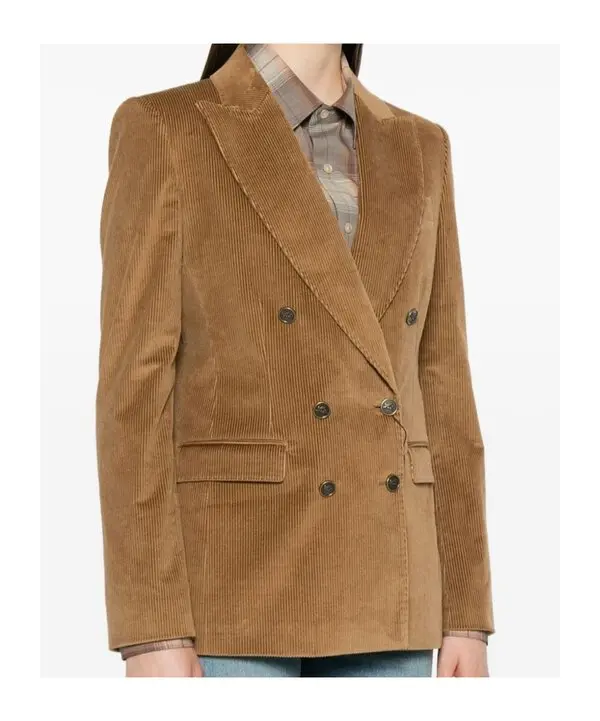 Etro Double-breasted Corduroy Velvet Jacket