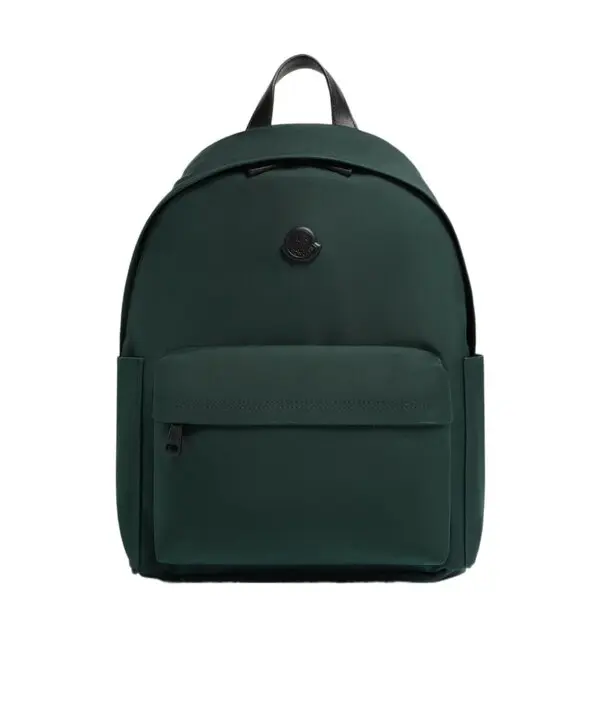 Moncler Pierrick Backpack With Logo Detail - Dark Green