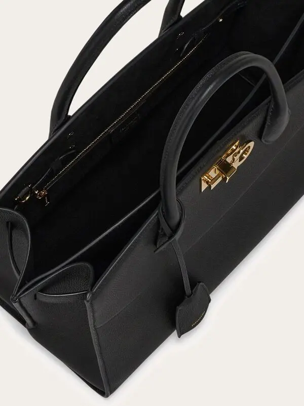 FERRAGAMO Soft Studio Tote Bag - Black