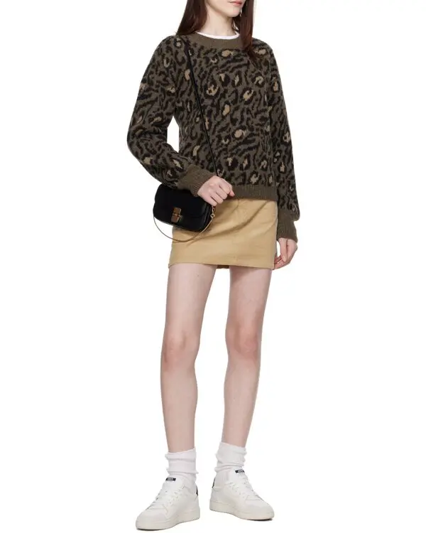 A.p.c. Belted High-waist Skirt