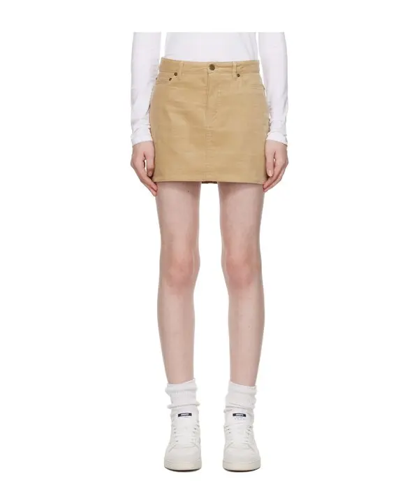 A.p.c. Belted High-waist Skirt