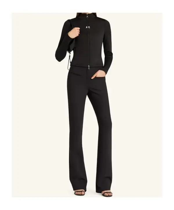 COURREGES Courrèges Biker Track Jacket With Embroidered Logo