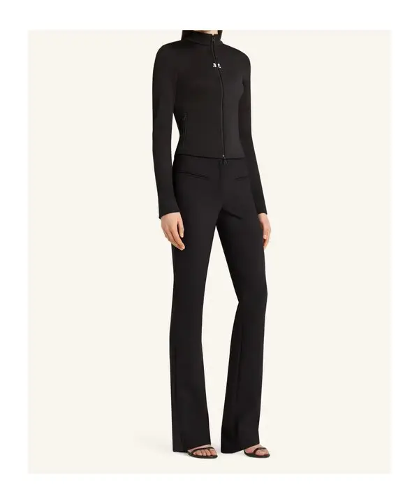 COURREGES Courrèges Biker Track Jacket With Embroidered Logo