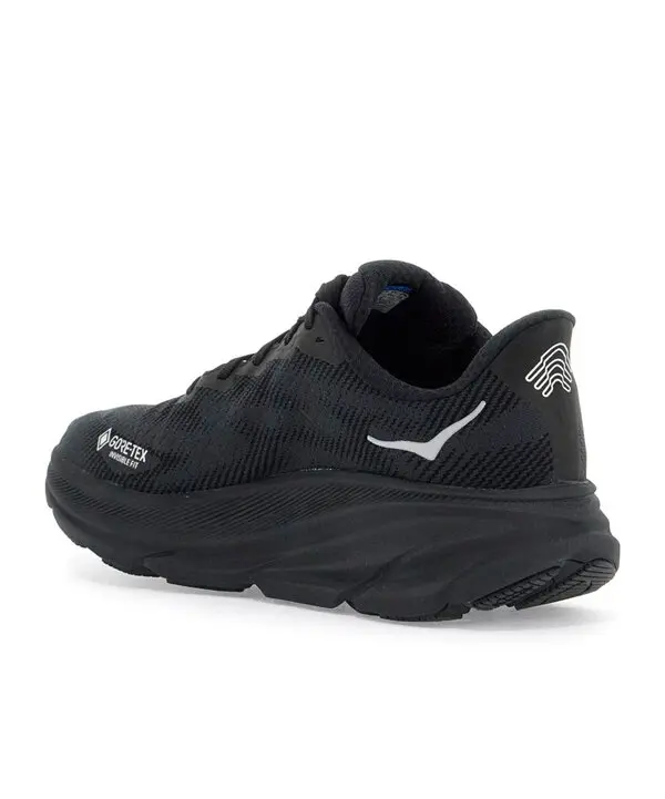 Hoka One One Clifton 9 Gtx Lace-up Sneakers - Black