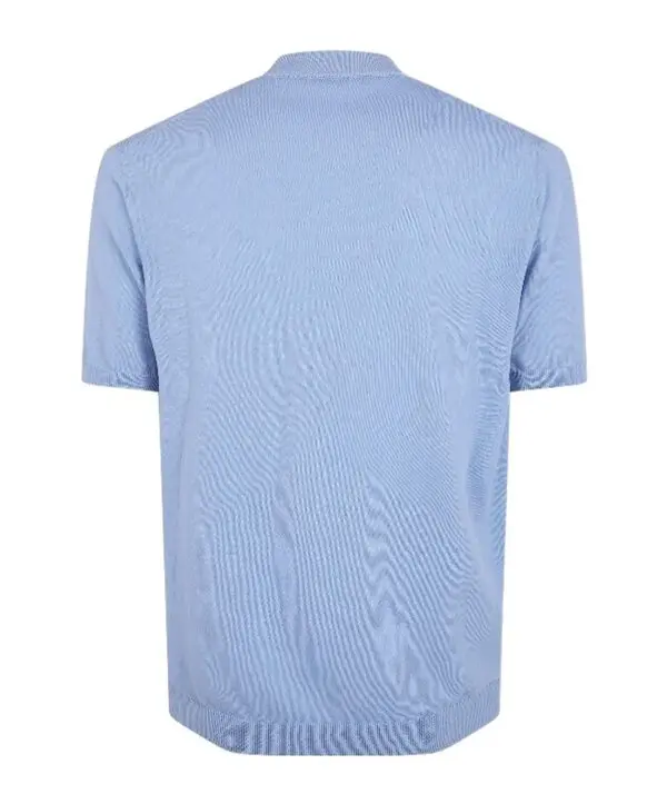 ROBERTO COLLINA Fine-knit Mock-neck T-shirt