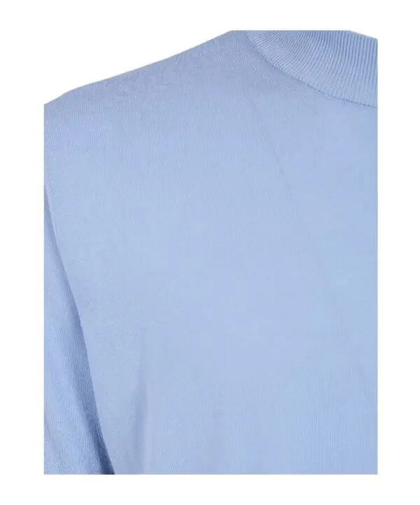 ROBERTO COLLINA Fine-knit Mock-neck T-shirt