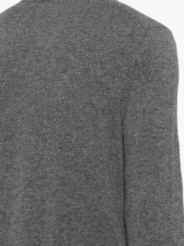 Play Comme Des Garcon Logo Patch Knitted Cardigan