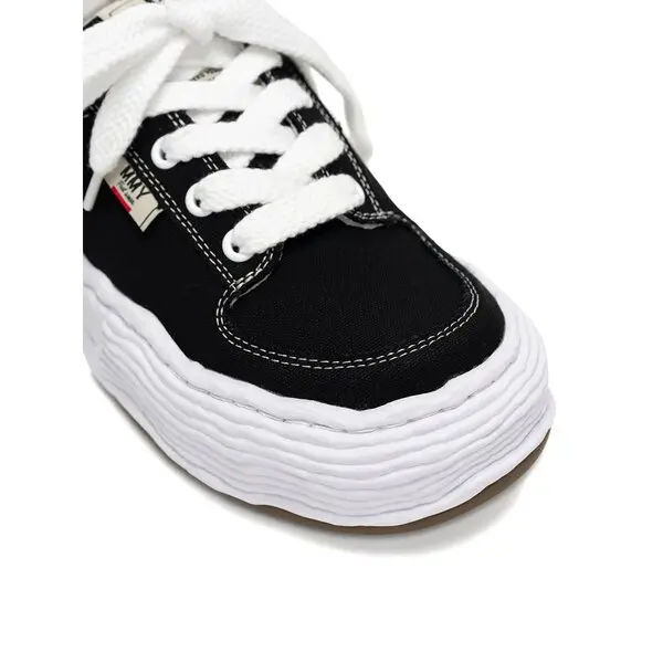 Mihara Yasuhiro Oliver Logo Patch Sneakers - Black