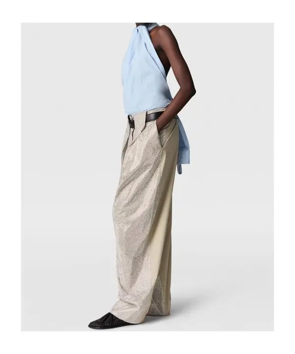 Stella McCartney Halterneck Paneled Sleeveless Top