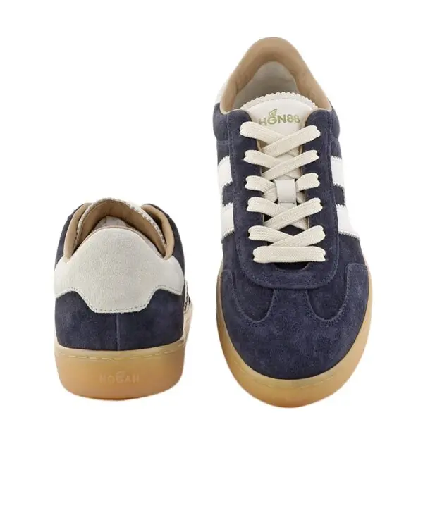 Hogan Retro Logo Low-top Sneakers - Blue