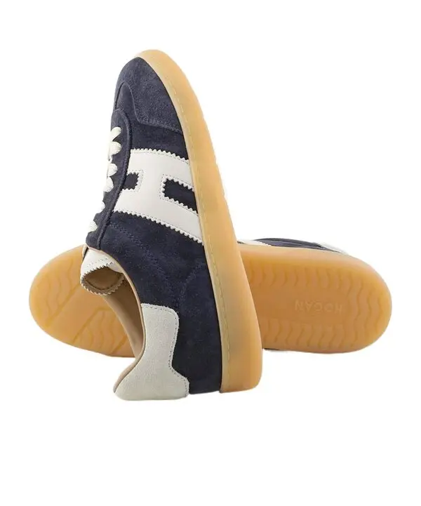 Hogan Retro Logo Low-top Sneakers - Blue