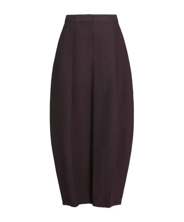 Alaïa Tapered Pleated Pants - Black