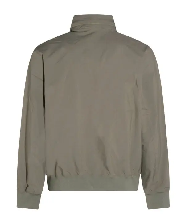 K-WAY Striped Zip Stand-collar Jacket - Black