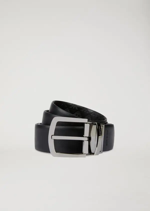 Emporio Armani Logo Embossed Buckle-fastened Belt