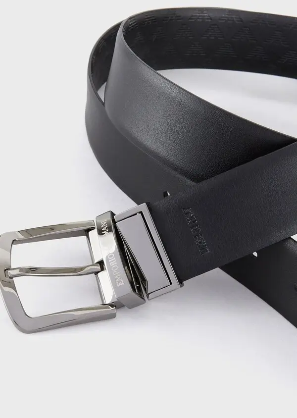 Emporio Armani Logo Embossed Buckle-fastened Belt