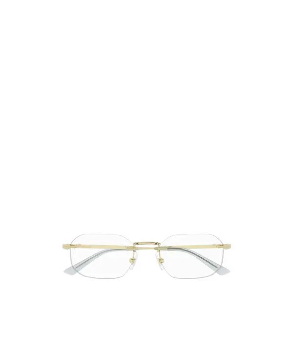Montblanc Rimless Geometric Eyeglasses - Golden