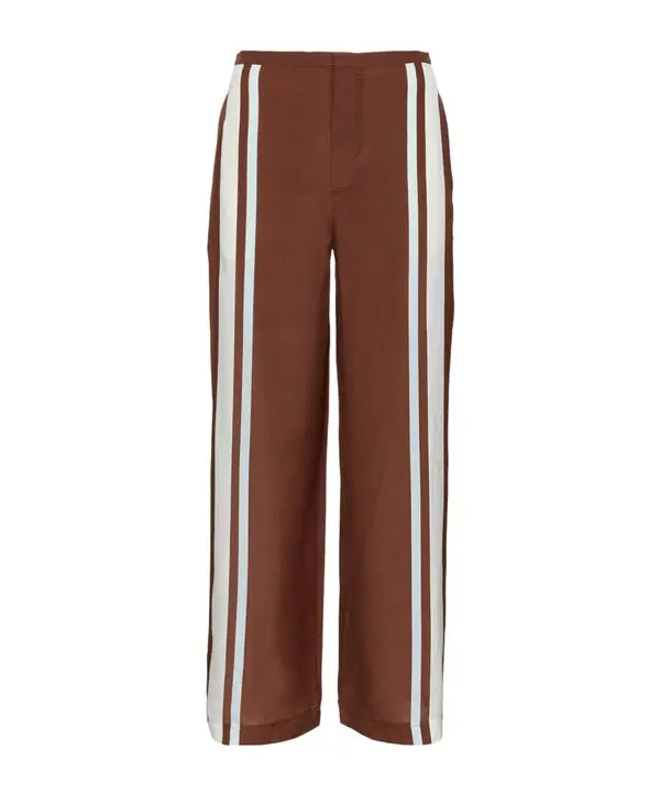 SIR. Striped Wide-leg Trousers - Metro