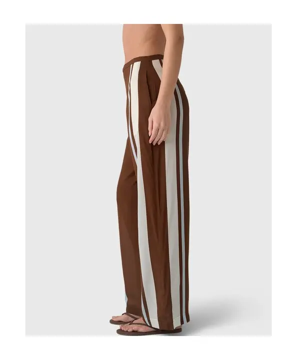 SIR. Striped Wide-leg Trousers - Metro