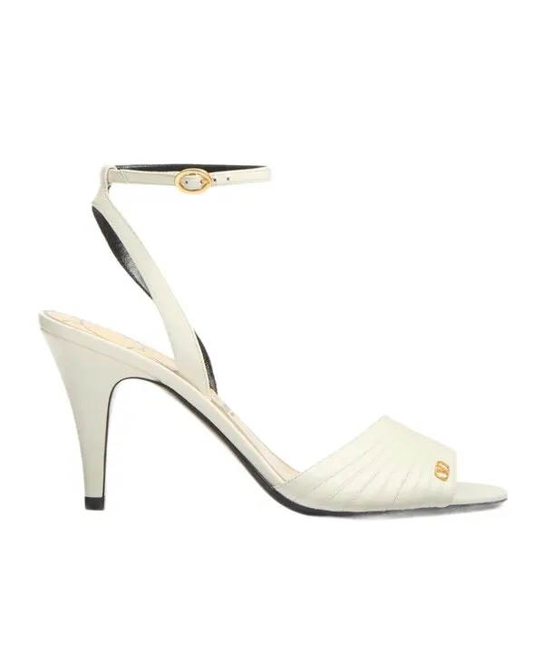 Valentino Garavani Ladycrush Ankle-strap Sandals - Ivory